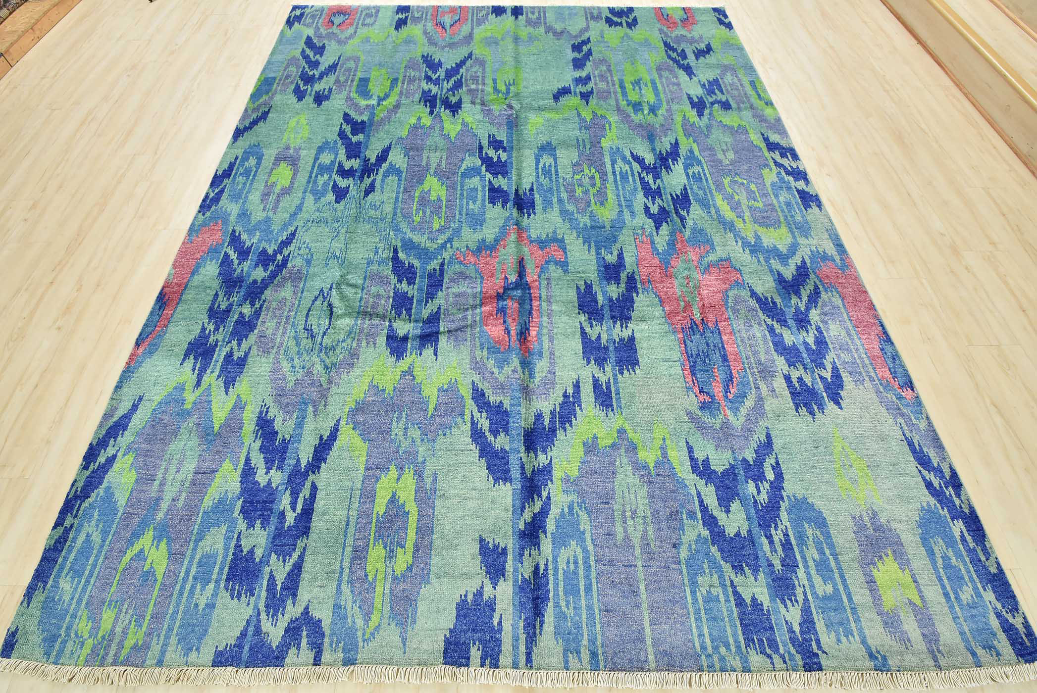 ERugBazaar Hand Knotted Wool Ikat Rug | Wayfair