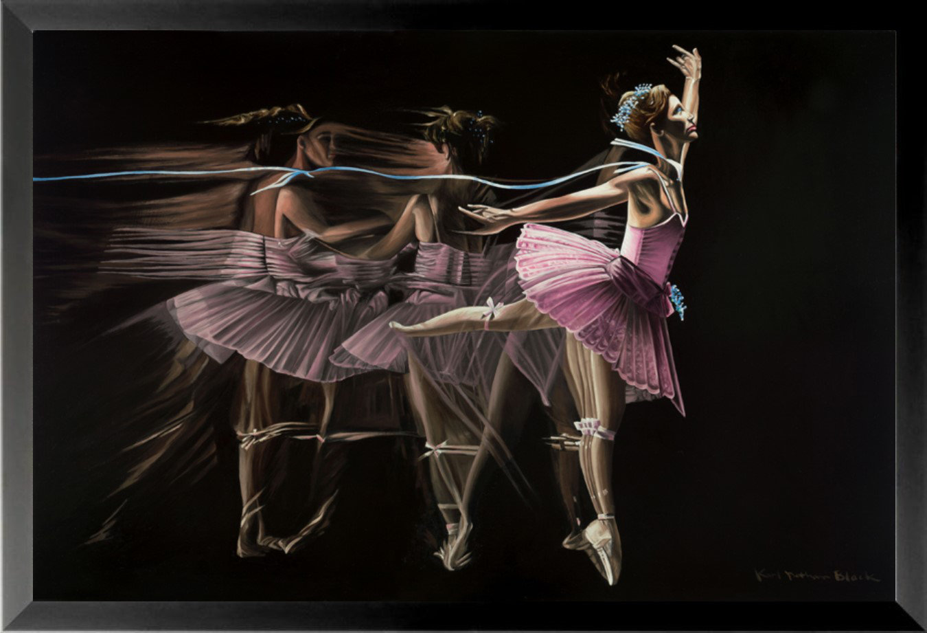 Buy Art For Less 'Elegance 3 Ballerina Twirling on One Foot Pink Tutu ...