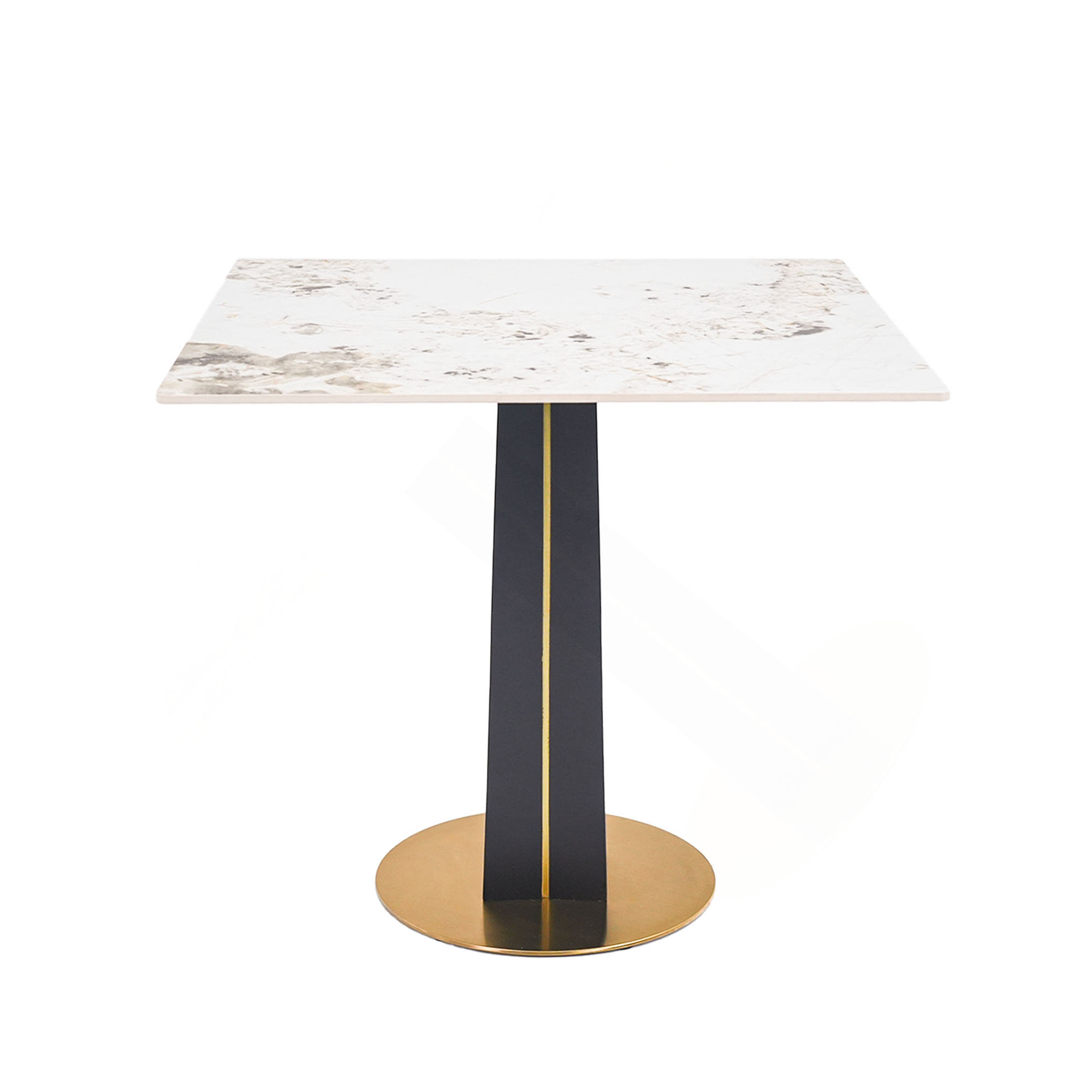 Wrought Studio™ Modern Negotiation Table - 85Cm Black Sintered Stone ...