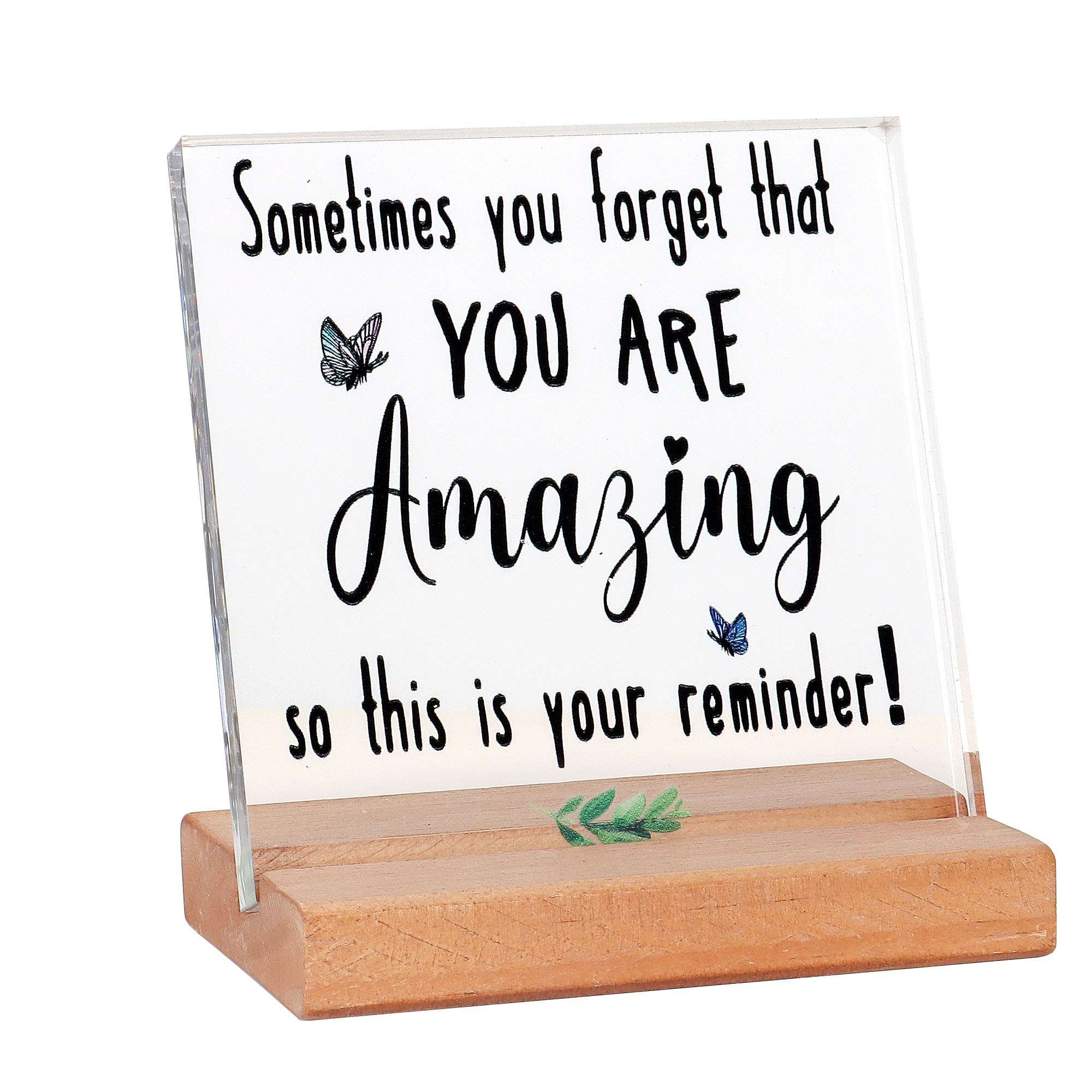 Trinx Keaire Inspirational Motivational Desk Sign Positive Quotes Table ...