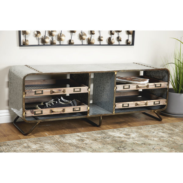 Williston Forge Rainey Metal Storage Bench & Reviews | Wayfair