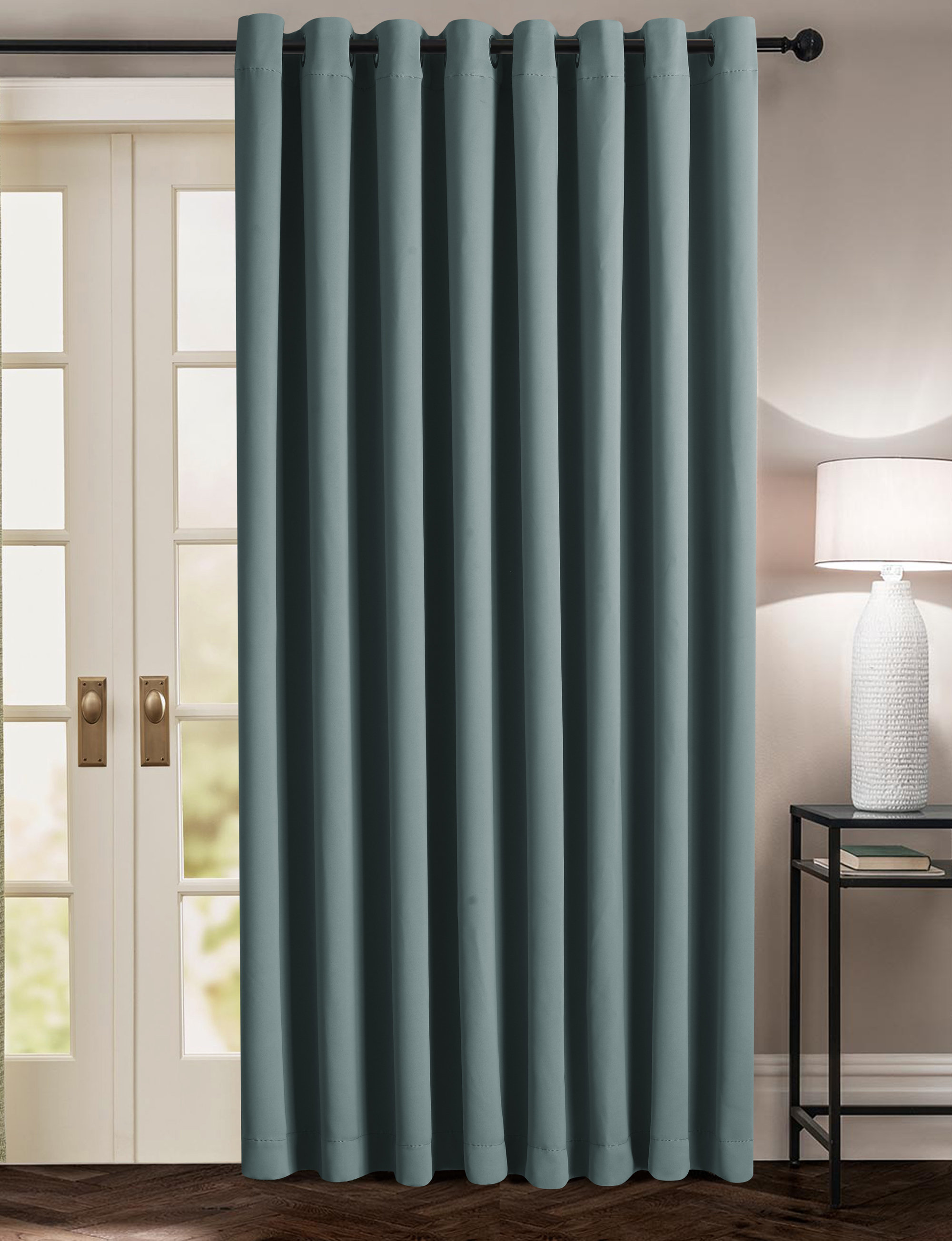 Swift Home Solid Blackout Grommet Single Curtain Panel & Reviews ...