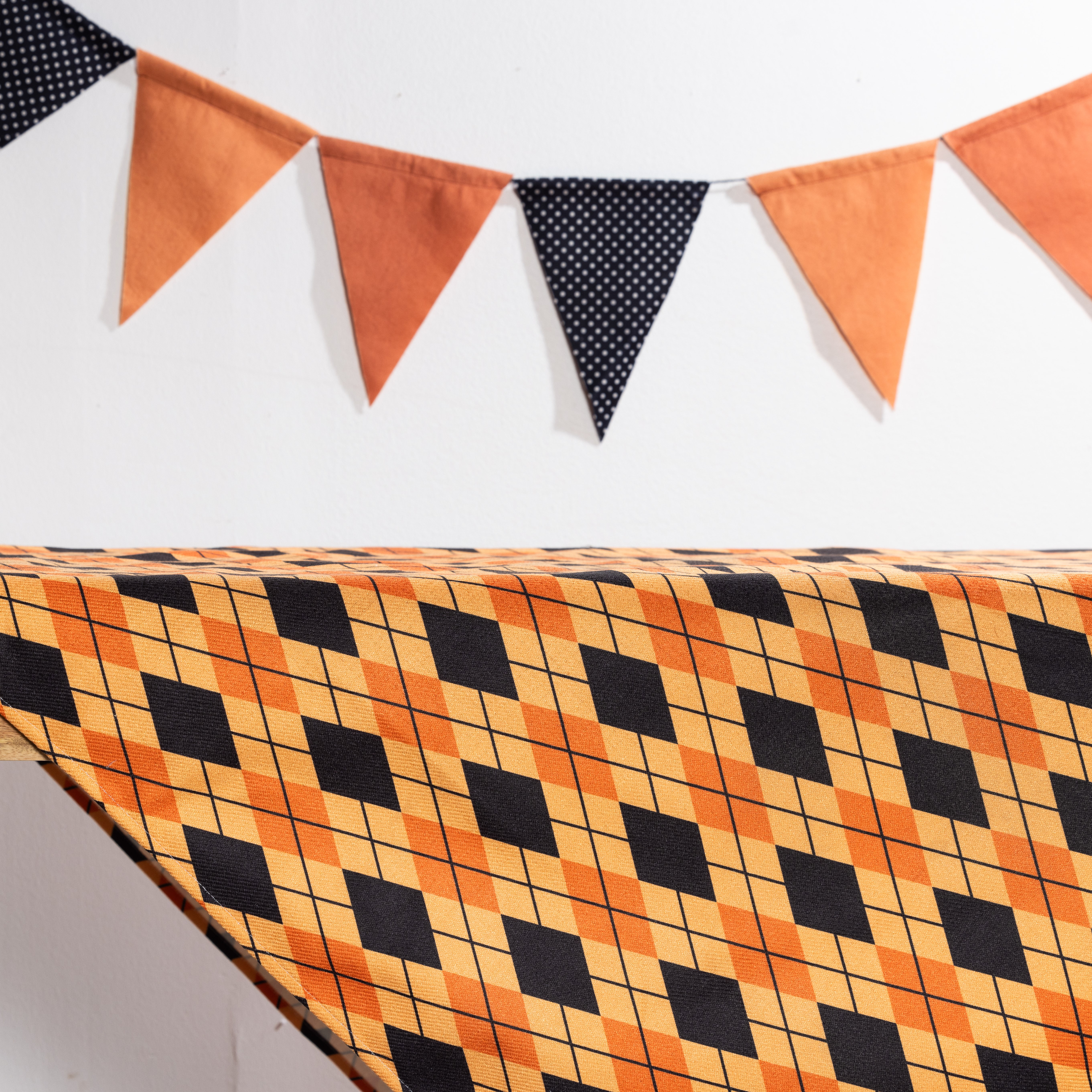 The Holiday Aisle® Vintage Halloween Fabric Pennant Banner - Polyester ...