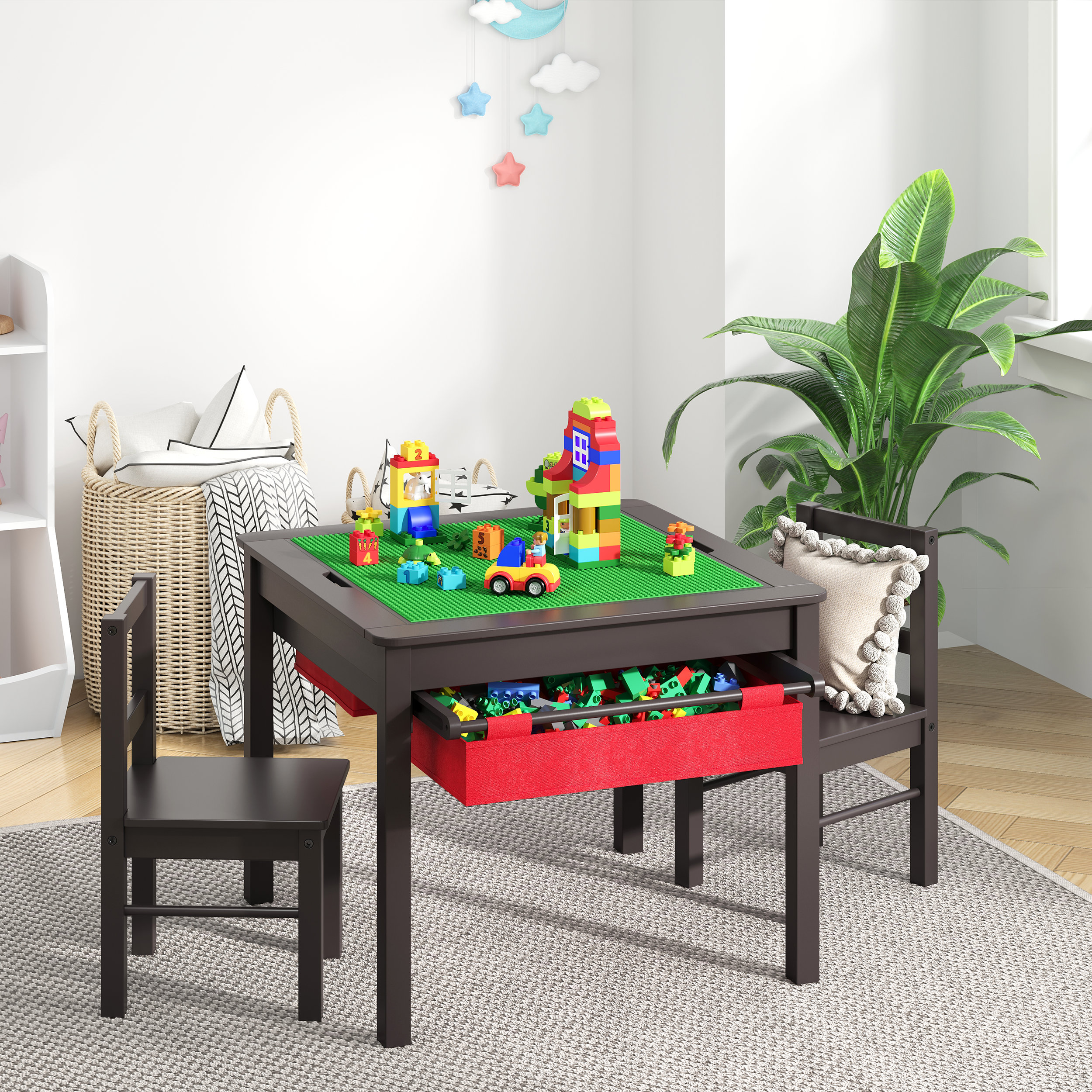Isabelle & Max™ Esliabeth Kids Square Play Table and Chair Set ...