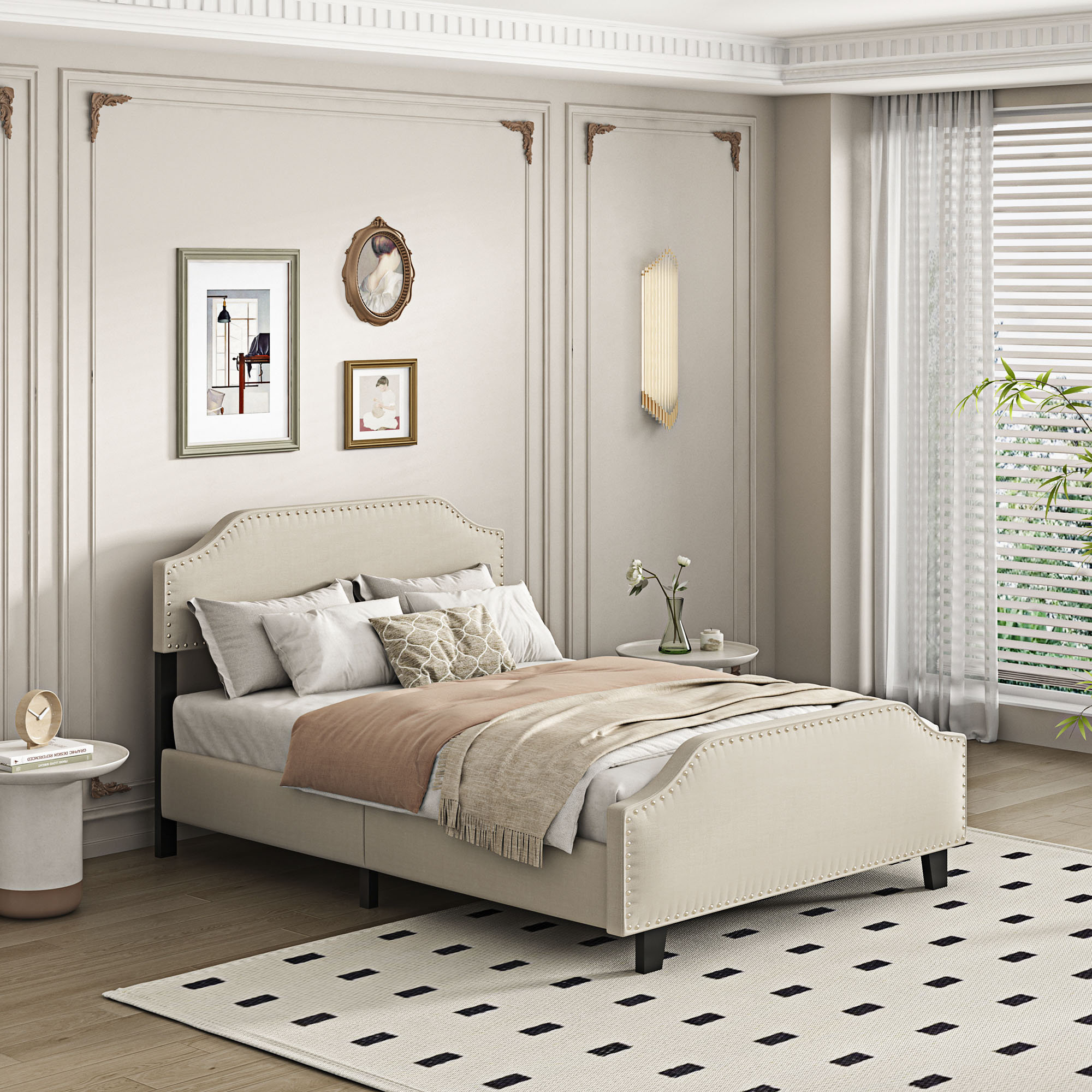 Lark Manor Queen Upholstered Platform Bed - Wayfair Canada