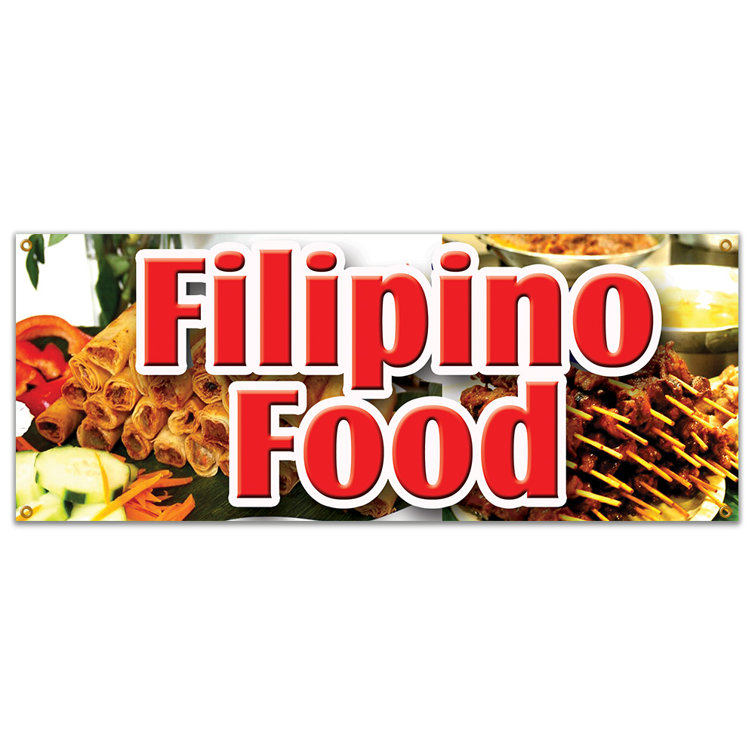 SignMission Filipino Food Banner Sign | Wayfair