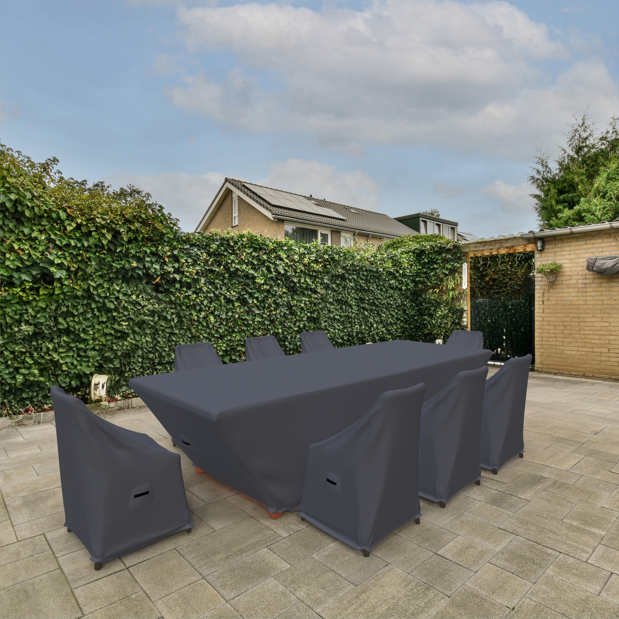 Covers & All 8-Person Outdoor Patio Dining Set Covers For Tempo Chairs ...