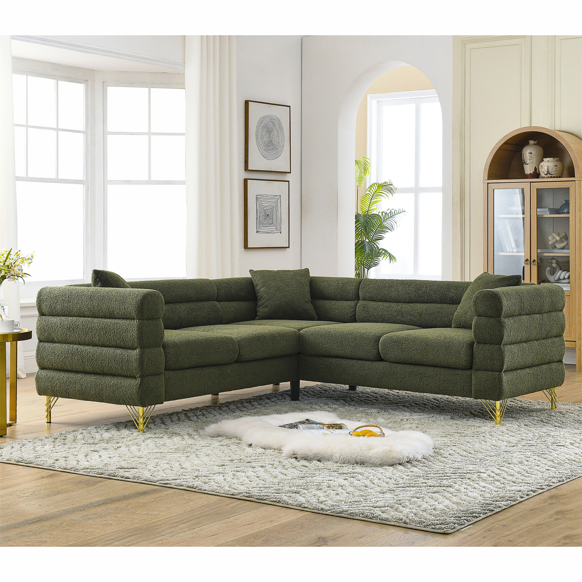 Everly Quinn 81.5-Inch Oversized Corner Sofa - Wayfair Canada