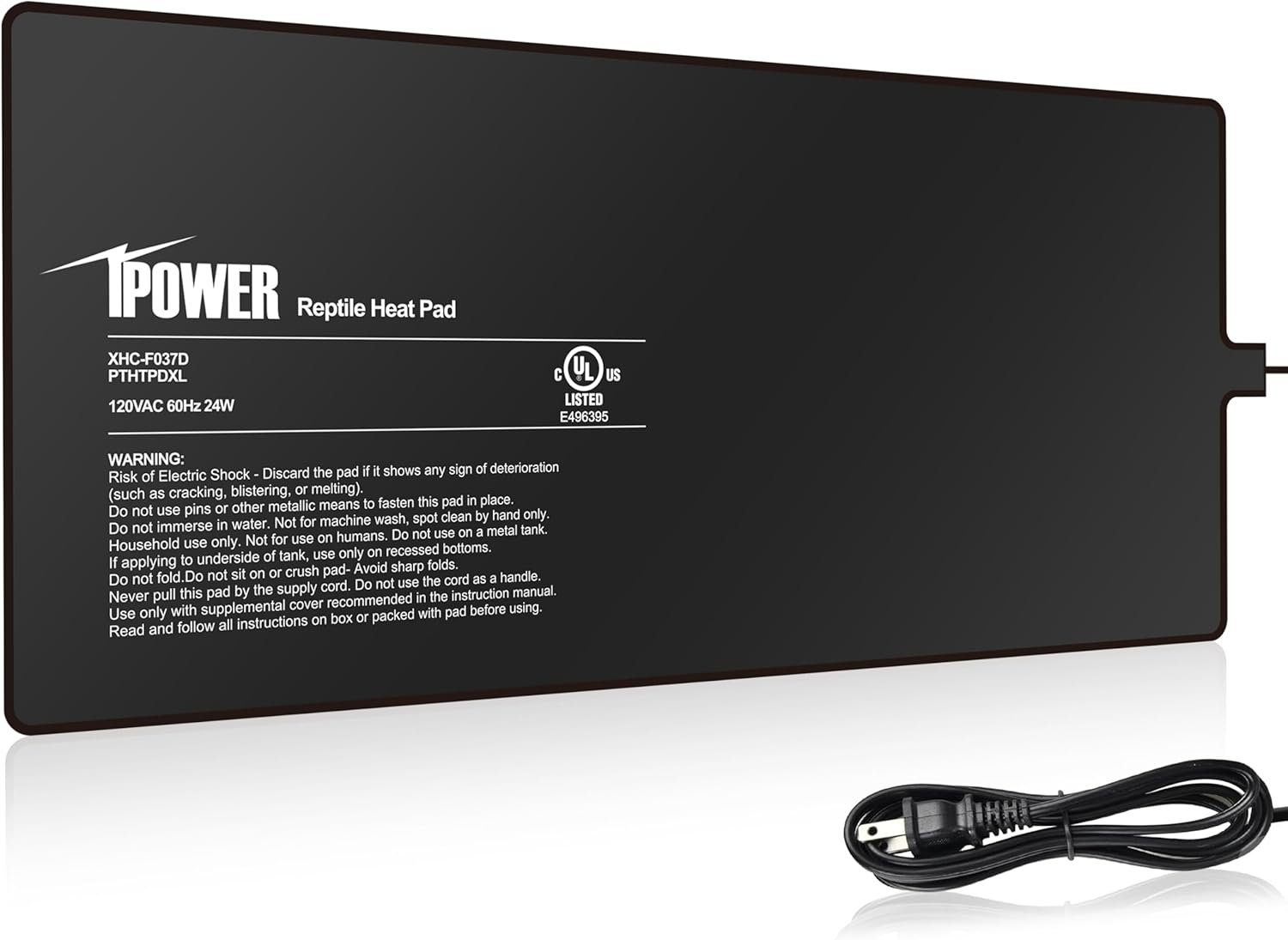 iPower 8X18 Inch Reptile Heat Pad Under Tank Heater Terrarium Warmer ...