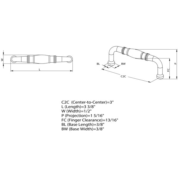Eddington Lane Barrell 3" Center to Center Bar Pull Multipack & Reviews ...