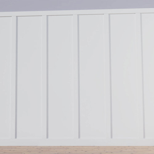 PCI Enterprises Classic Shaker H 96'' W x 0.63'' D PVC Wainscot ...