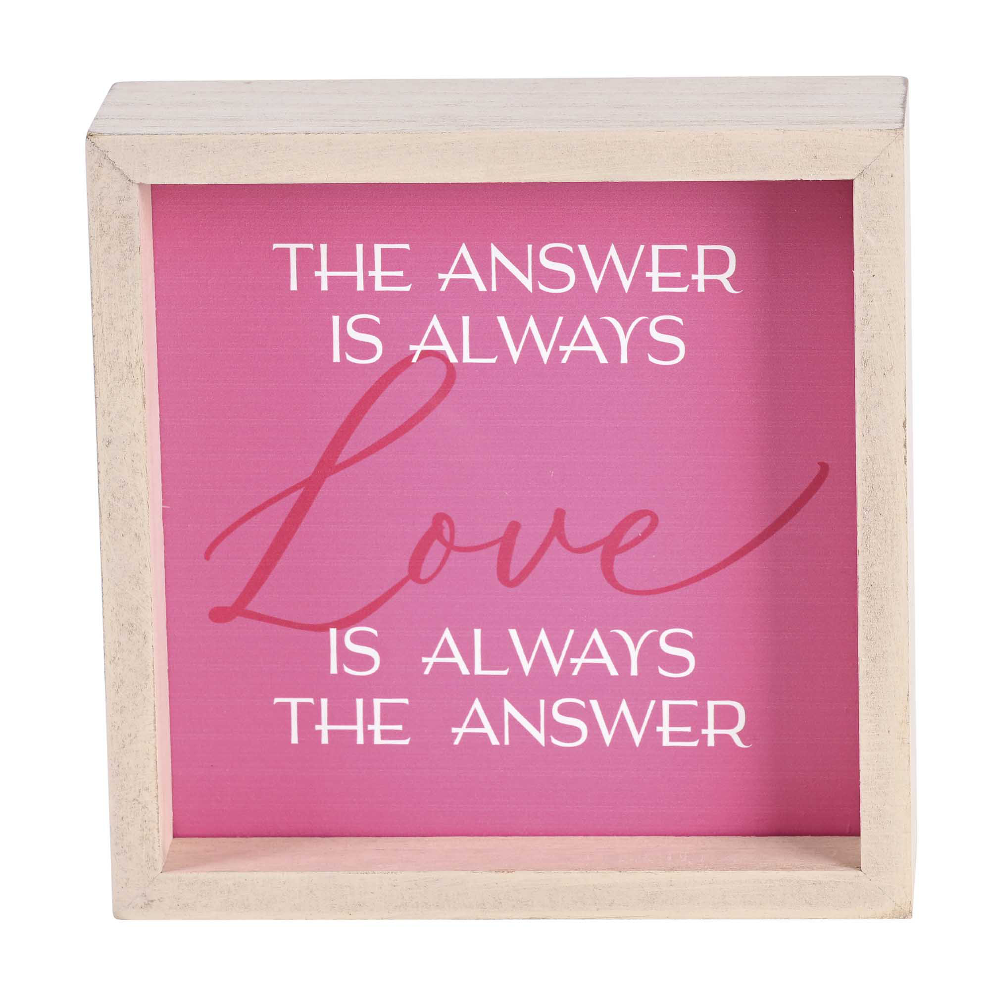 Ophelia & Co. Two-Sided Art The Answer Is Always Love | Wayfair