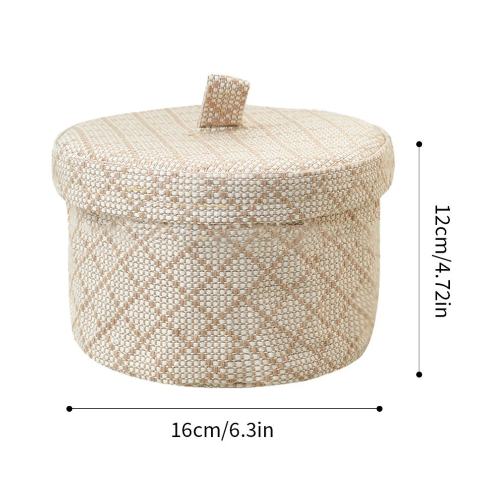 Red Barrel Studio 1pcs Jute Rope Basket with Lid,Decorative Woven ...