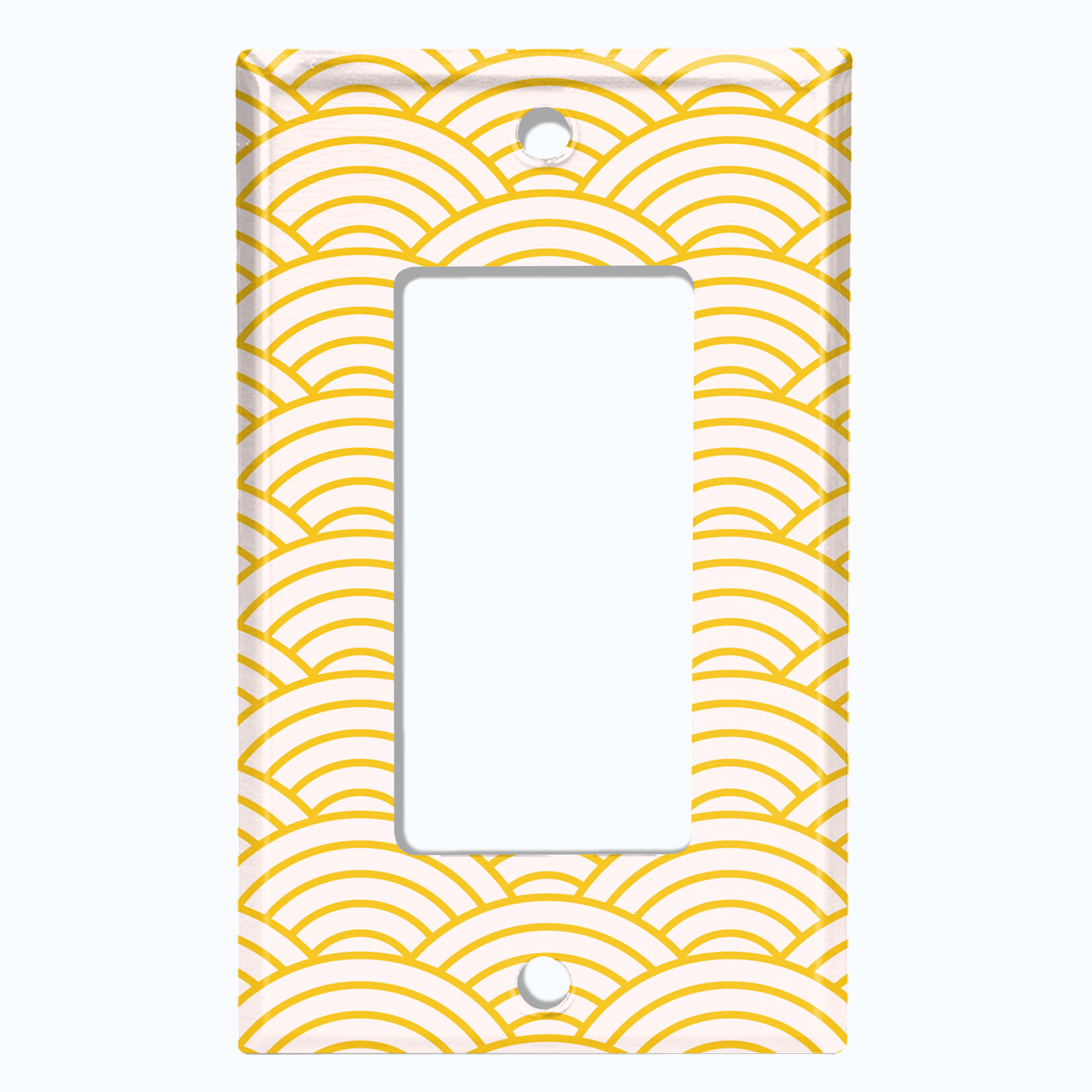 WorldAcc Metal Light Switch Plate Outlet Cover (Japanese Yellow Sea ...