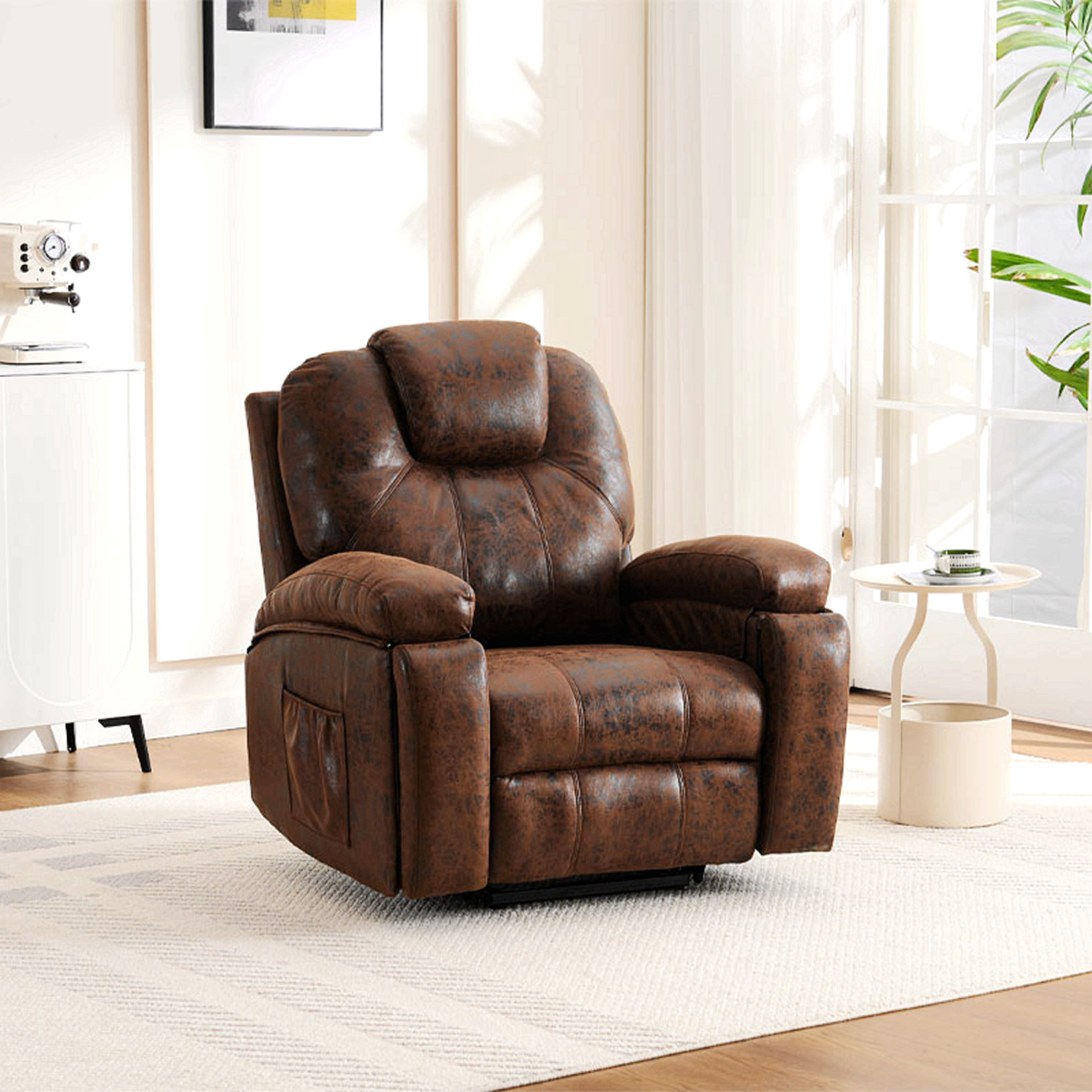 Latitude Run® Power Lift Recliner Chair With Massage For Elderly ...
