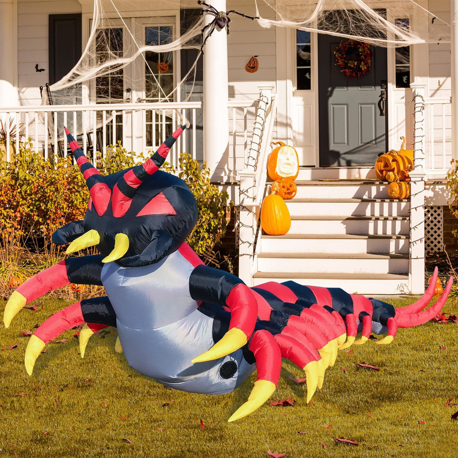 Orren Ellis 8FT Halloween Inflatable Centipede Outdoor Decor - Wayfair ...