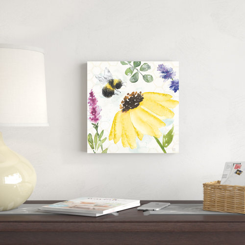 Red Barrel Studio® Bee Harmony III by Dina June - Wrapped Canvas ...