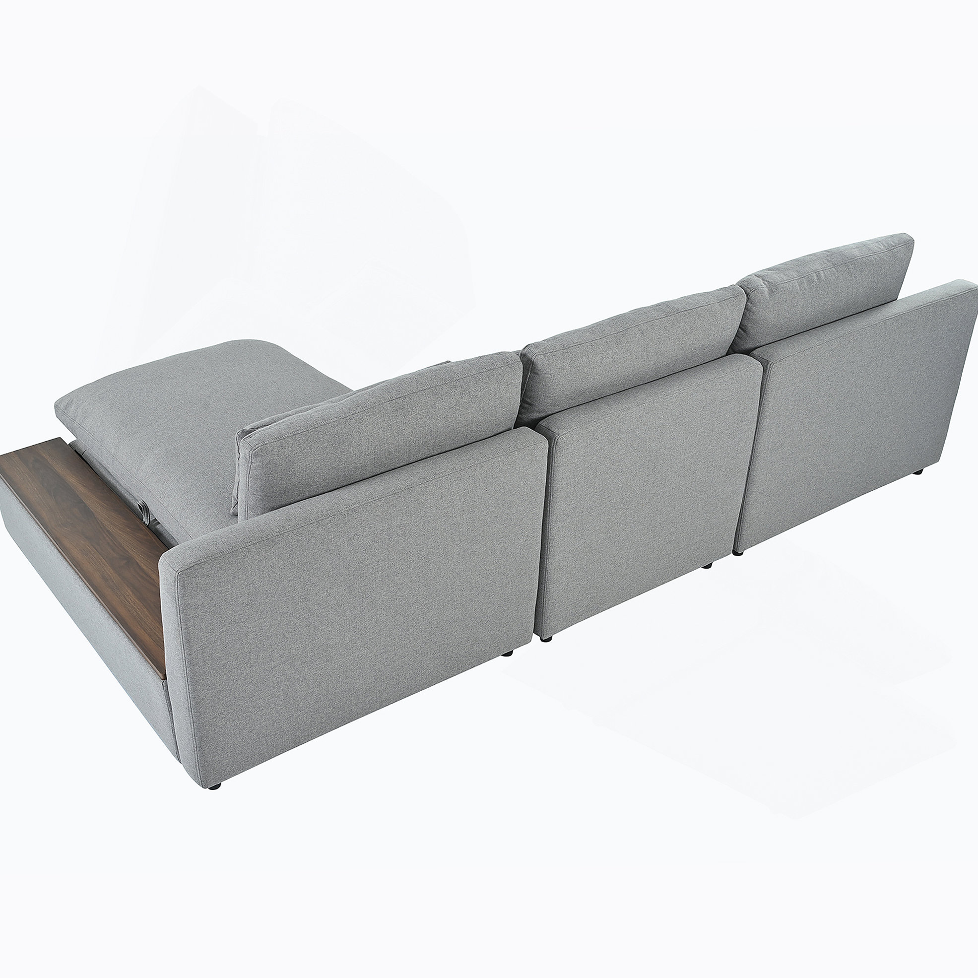 Latitude Run® L-shaped Modular Sectional Sofa with Removable Back ...