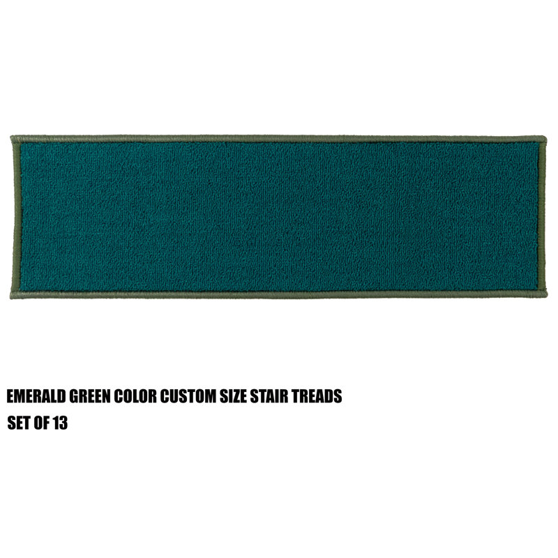 Purhome Slip Resistant Machine Washable Solid Color Low Pile Stair ...