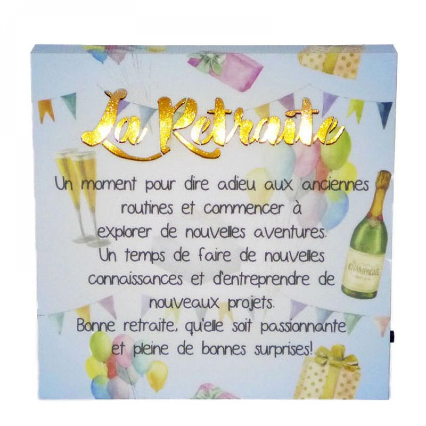 Trinx French Text- - La Retraite Block Sign | Wayfair