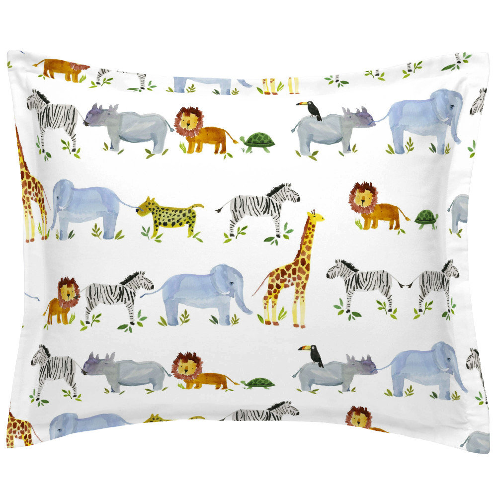Kimberly Grant Painted Zoo Polyester Envelope Sham | Wayfair