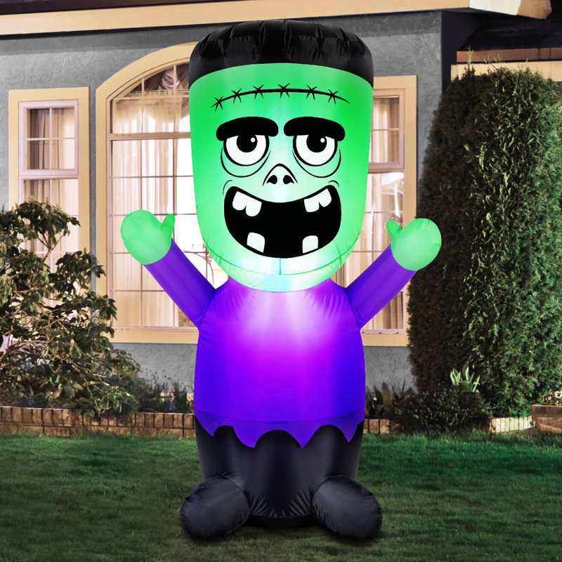 The Holiday Aisle® Halloween 5 Foot Inflatable Baby Frankenstein ...