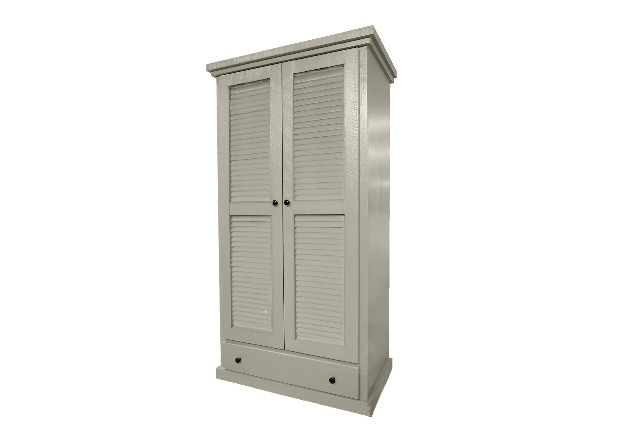 Canora Grey Farmhouse Extra Wide Solid Wood Armoire Wardrobe with ...