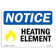 SignMission OSHA Notice - Heating Element Sign With Symbol | Heavy Duty ...