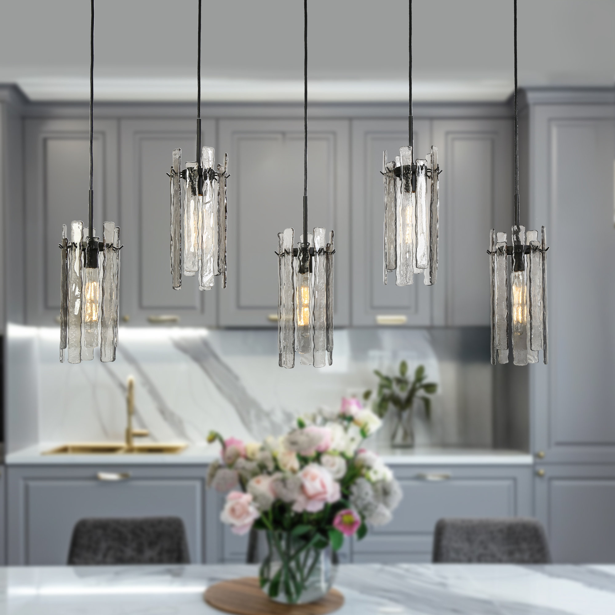 Willa Arlo™ Interiors Quitman 5-Light 59" Width Modern Linear Kitchen ...