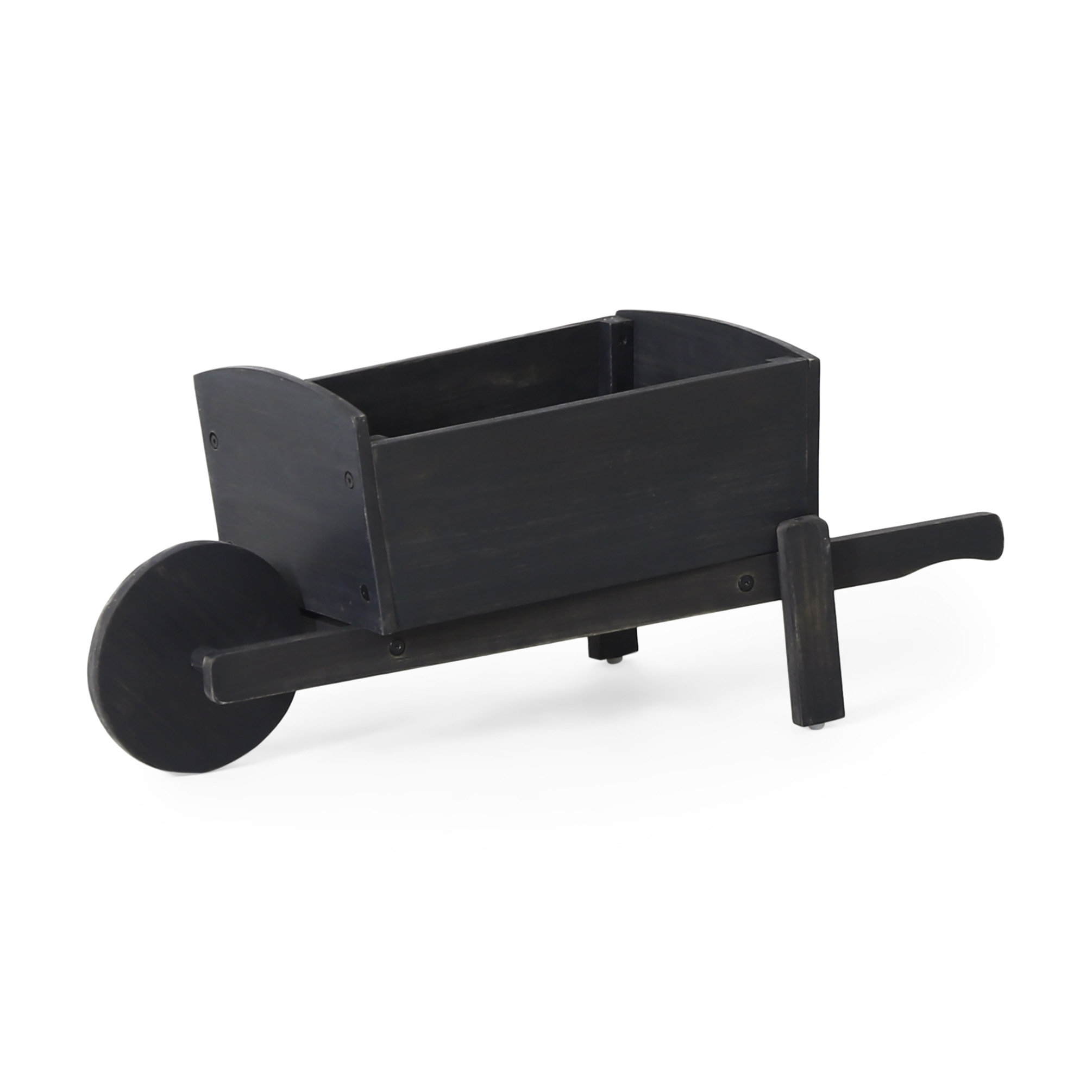 Rosalind Wheeler Azalea Wood Wheelbarrow Planter & Reviews | Wayfair