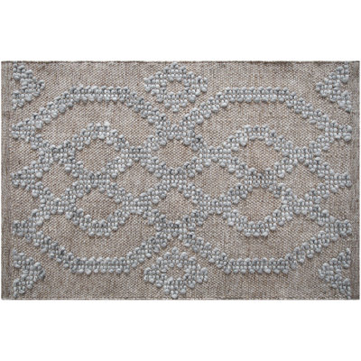 CompanyC Cable Heather Geometric Handmade Hand-Woven Driftwood Indoor ...