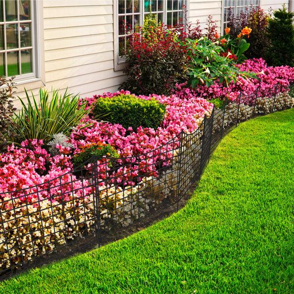 YITAHOME 2.5 ft. H x 2 ft. W Steel Fencing 4 Pieces with a door | Wayfair