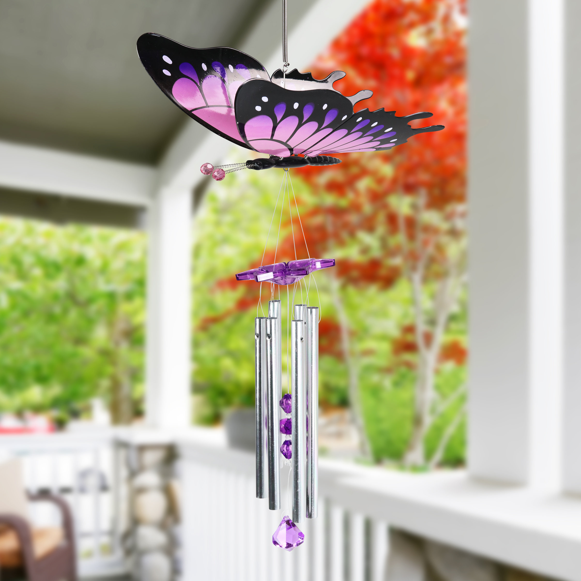 Exhart Large WindyWings Butterfly Wind Chime, 11 by 24 Inches & Reviews ...