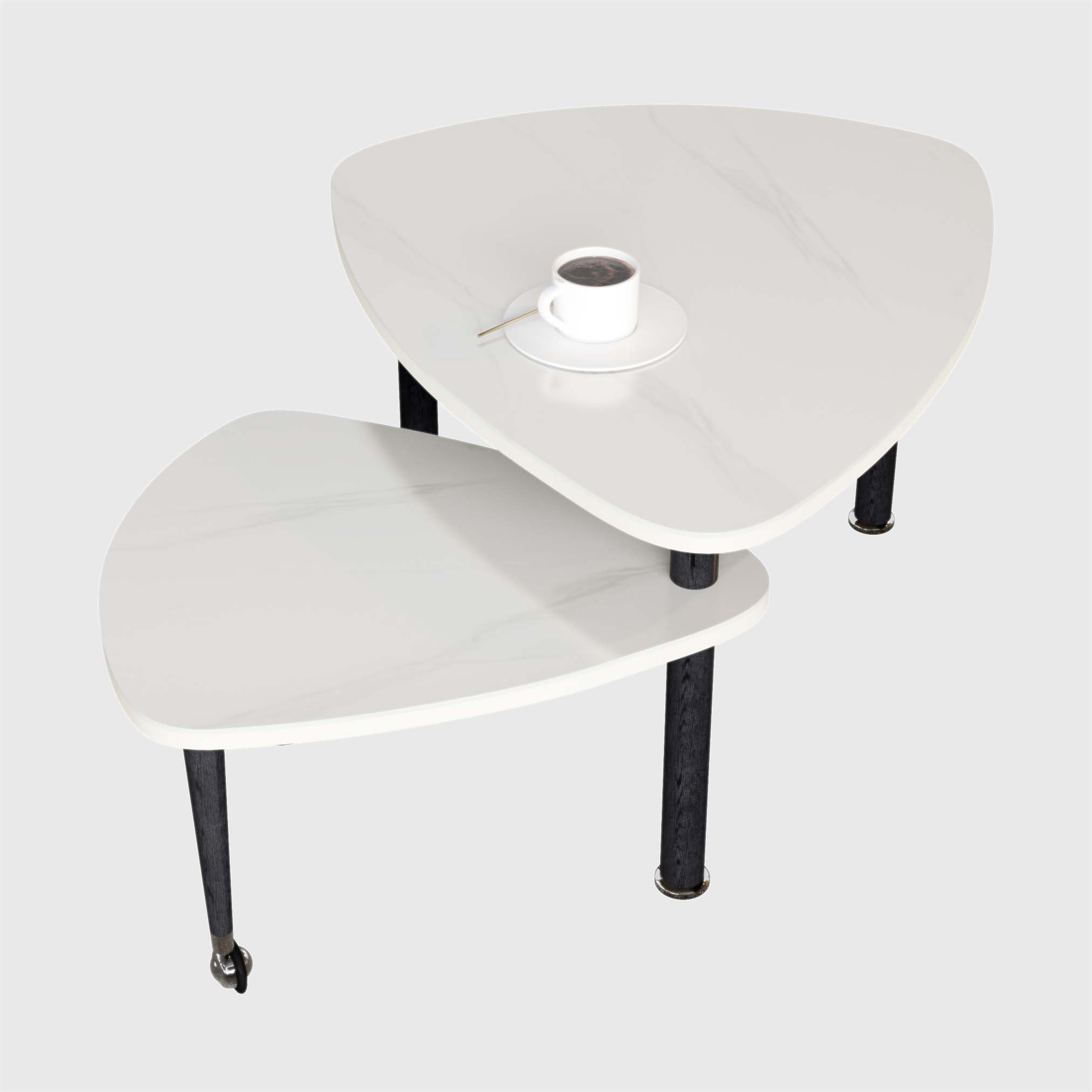George Oliver 360 Degree Rotatable Modern Coffee Table For Living Room ...