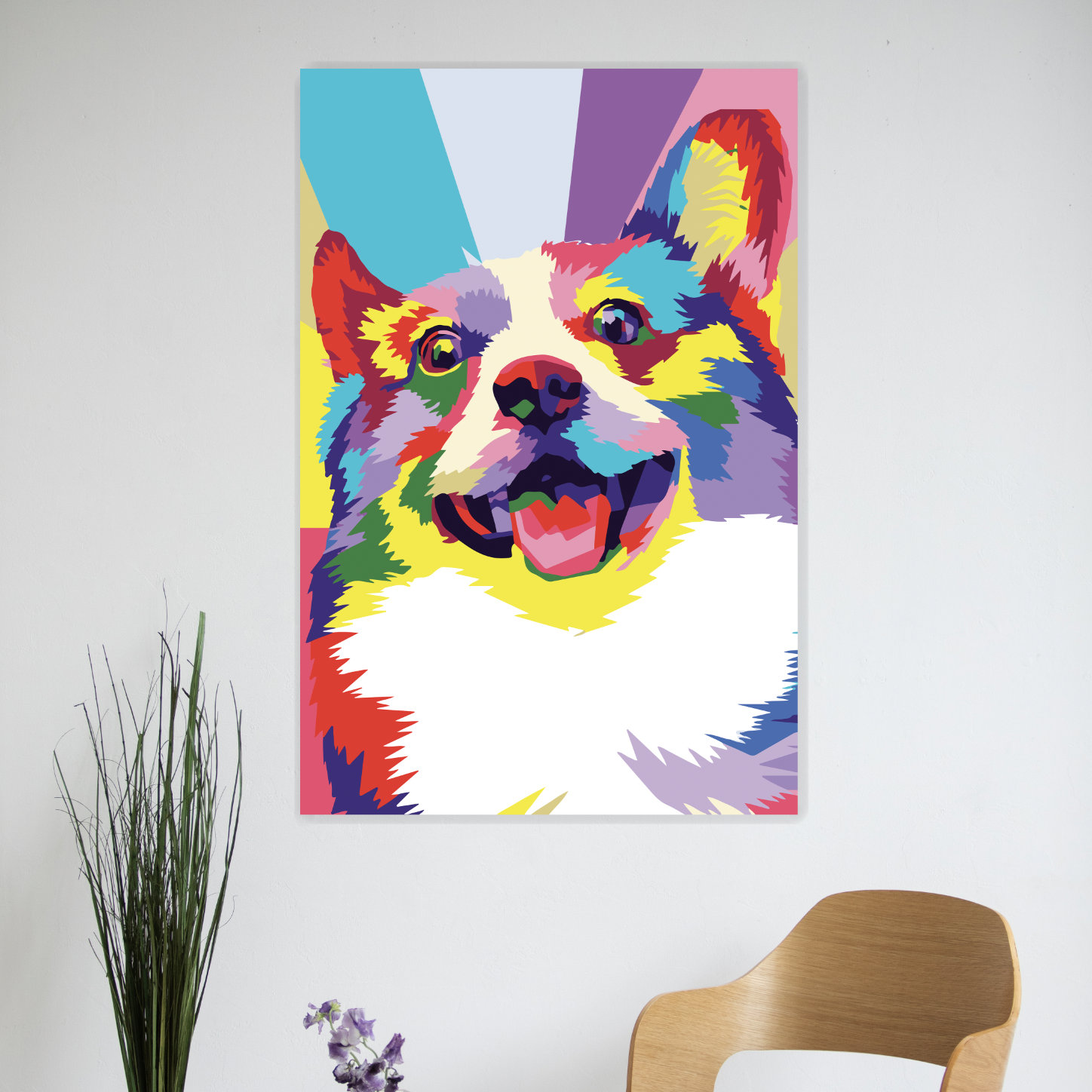 Winston Porter Corgi Pem Welsh Buntes Acrylic Print Wall Art | Wayfair