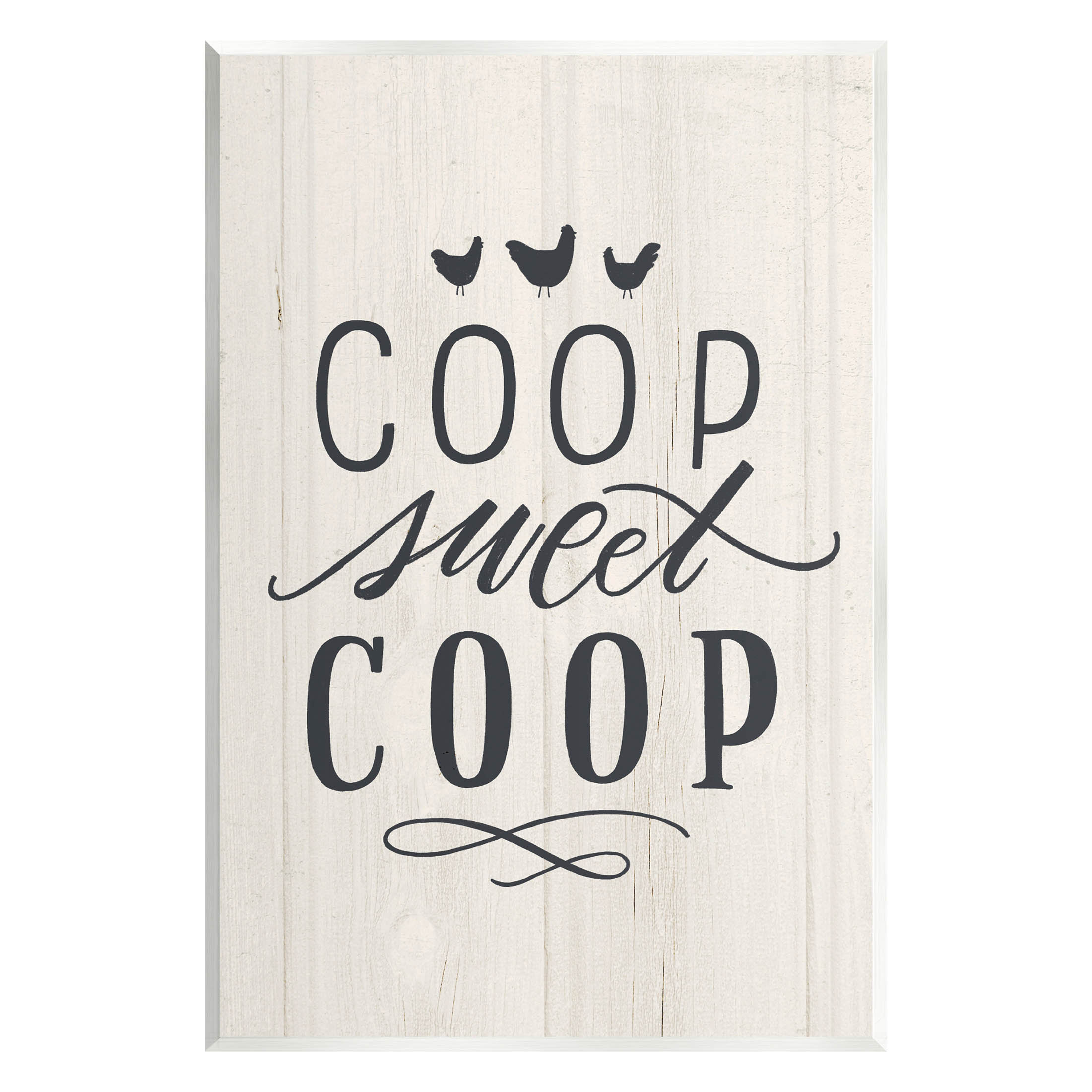 Stupell Industries Sweet Coop Farm Chicken Sign Wall Plaque Art By Loni ...