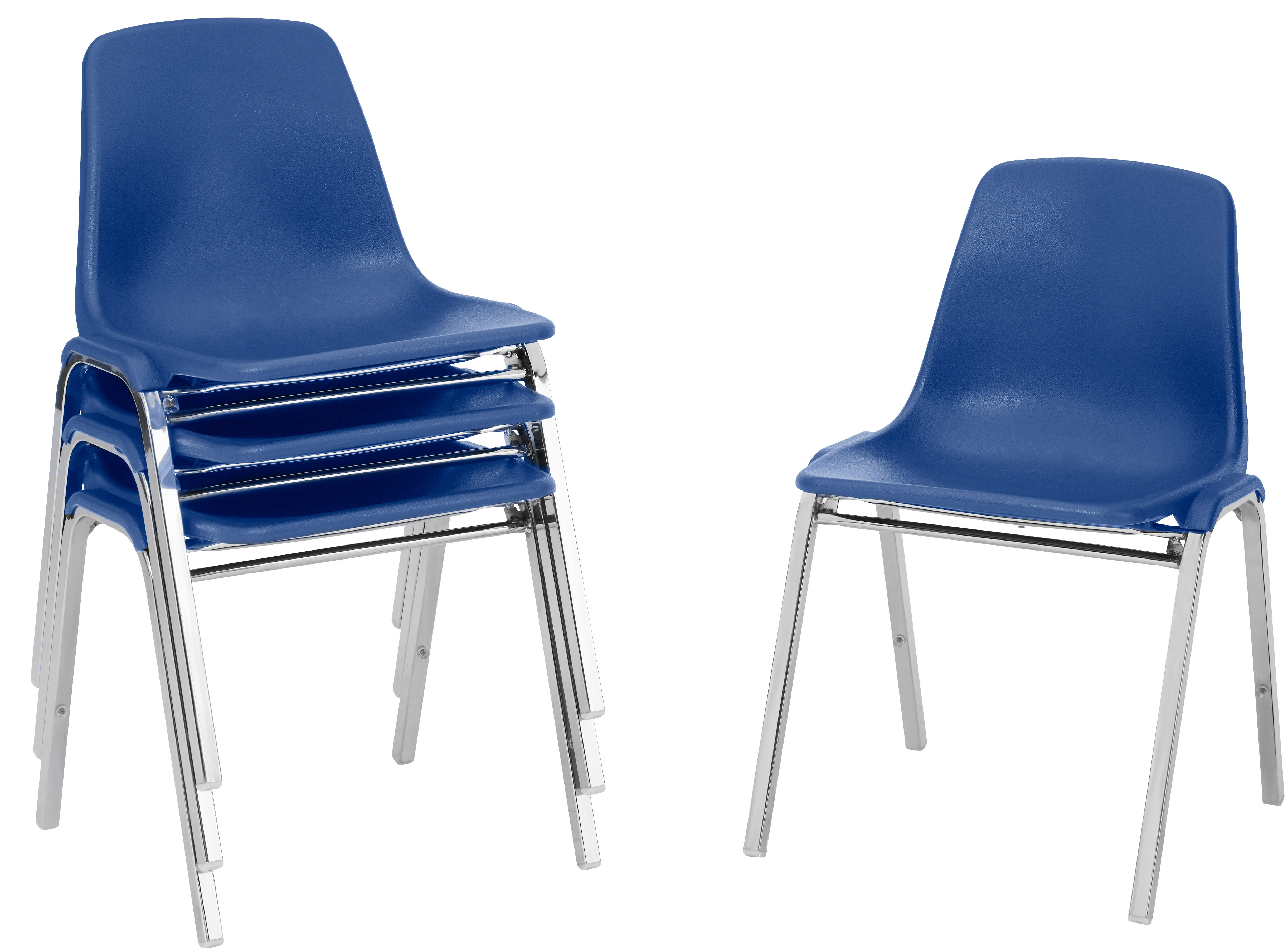 National Public Seating 8100 Series Poly Shell Stacking Chair & Reviews ...