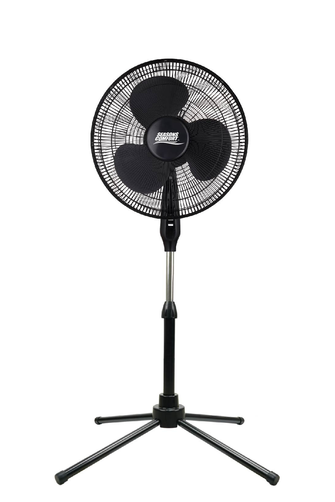 Seasons Comfort 18 Inch Oscillating Pedestal Fan, 3 Speeds, Adj Height ...