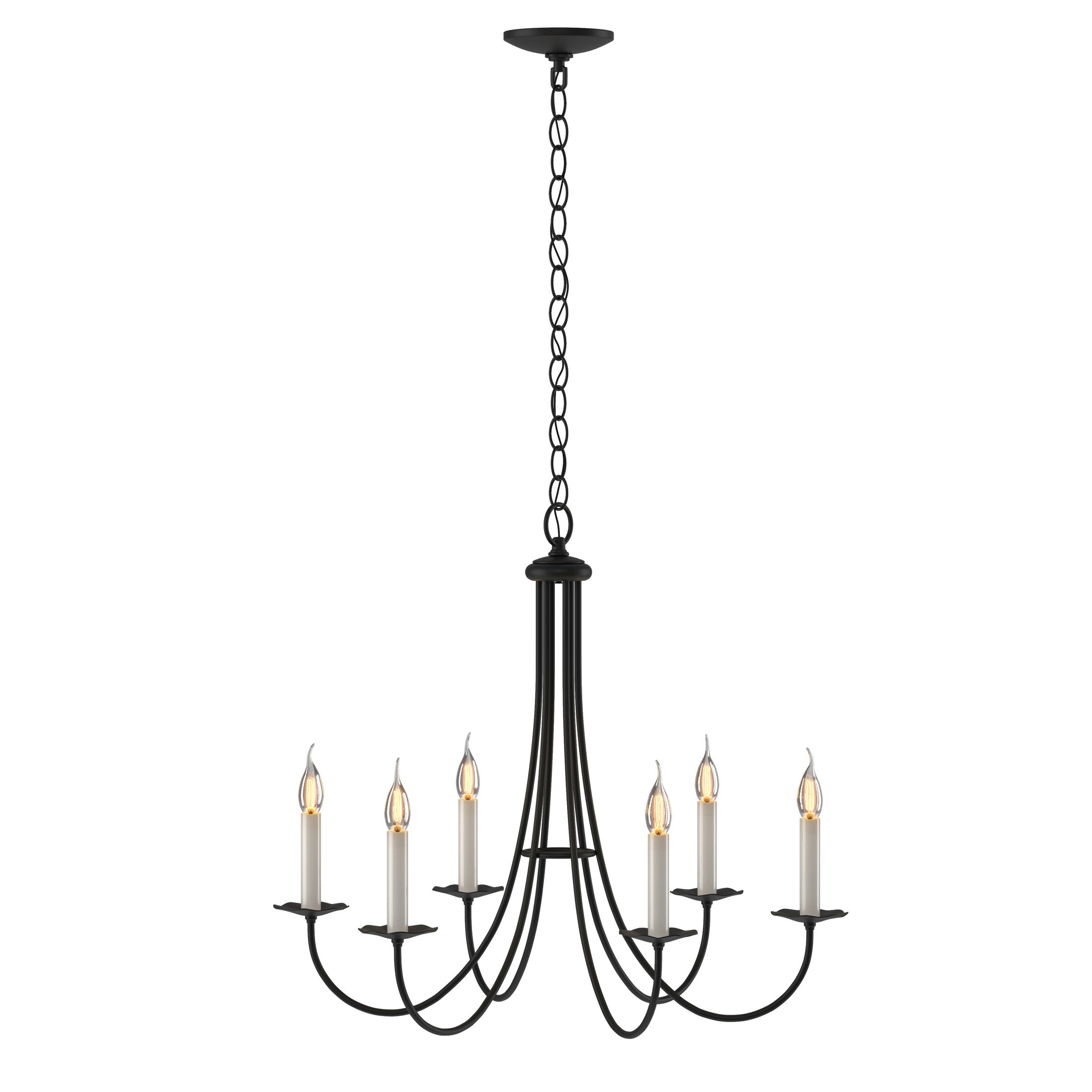 Hubbardton Forge Simple Sweep 6-Light Candle Style Classic/Traditional ...