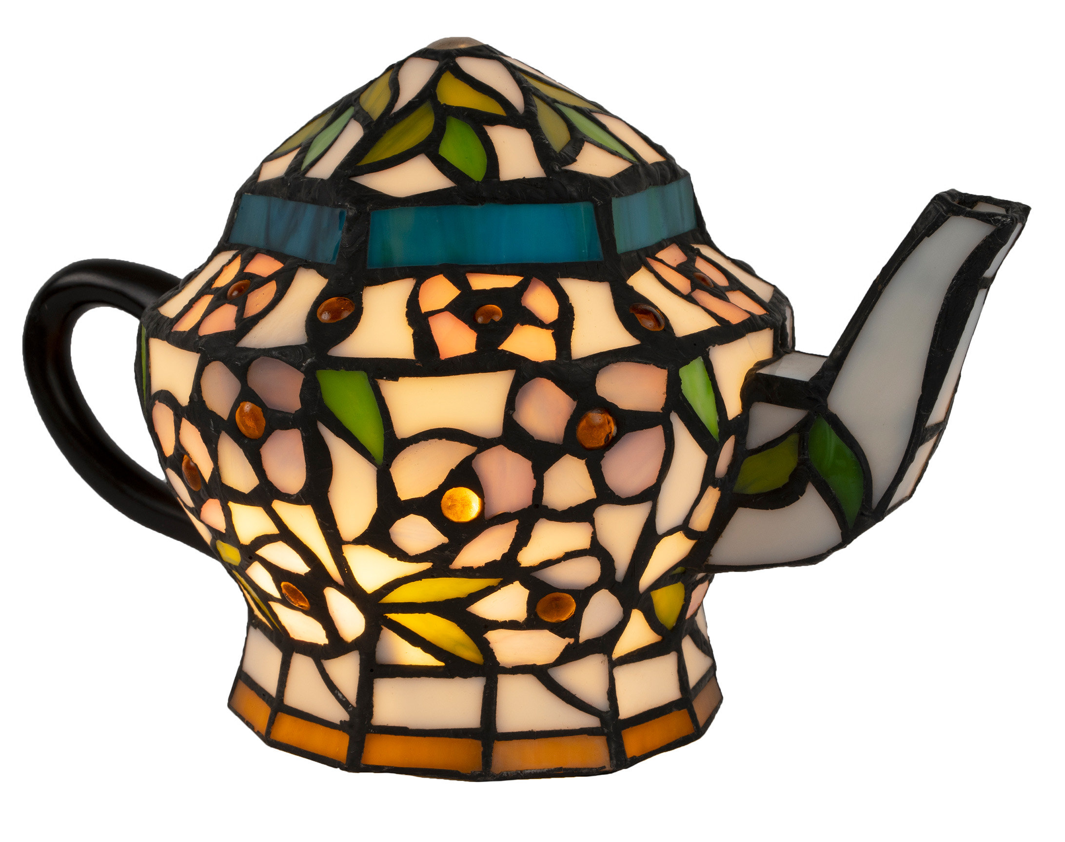 Rosalind Wheeler Samara LED Accent Light, Tiffany Style Stained Glass ...