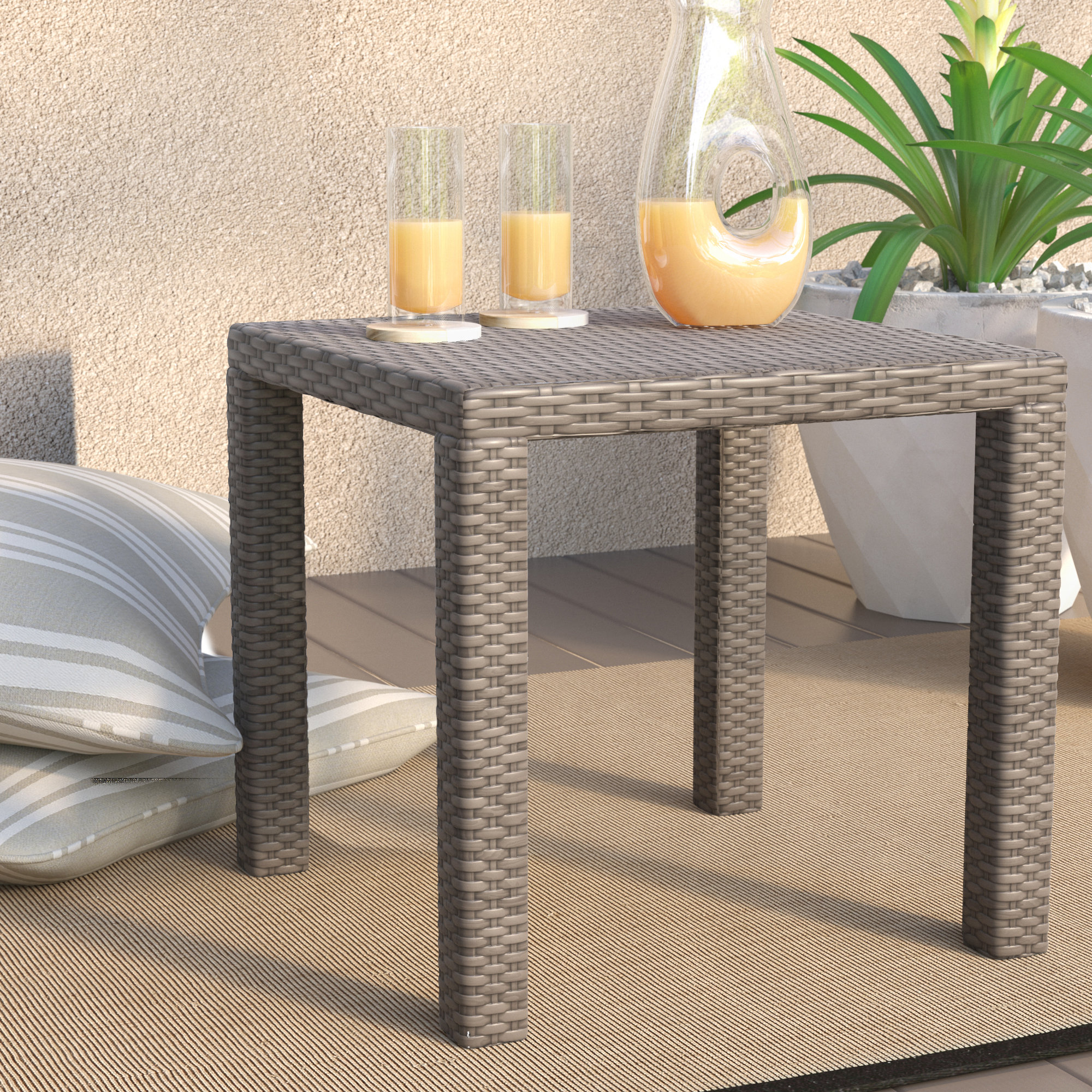 RST Brands Outdoor Castelli Side Table & Reviews | Wayfair