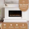 Modern Ember Patton 64" Mantel Package with 42" Electric Fireplace ...