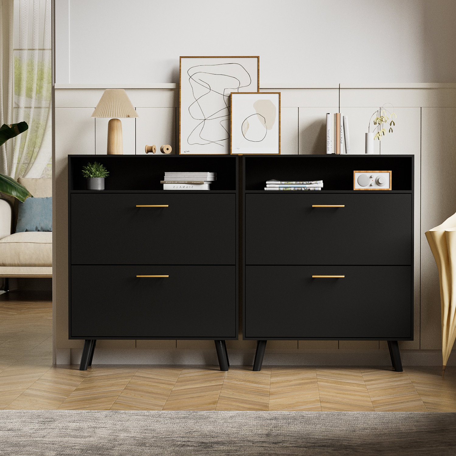 Corrigan Studio® 20 Pair Shoe Storage Cabinet | Wayfair