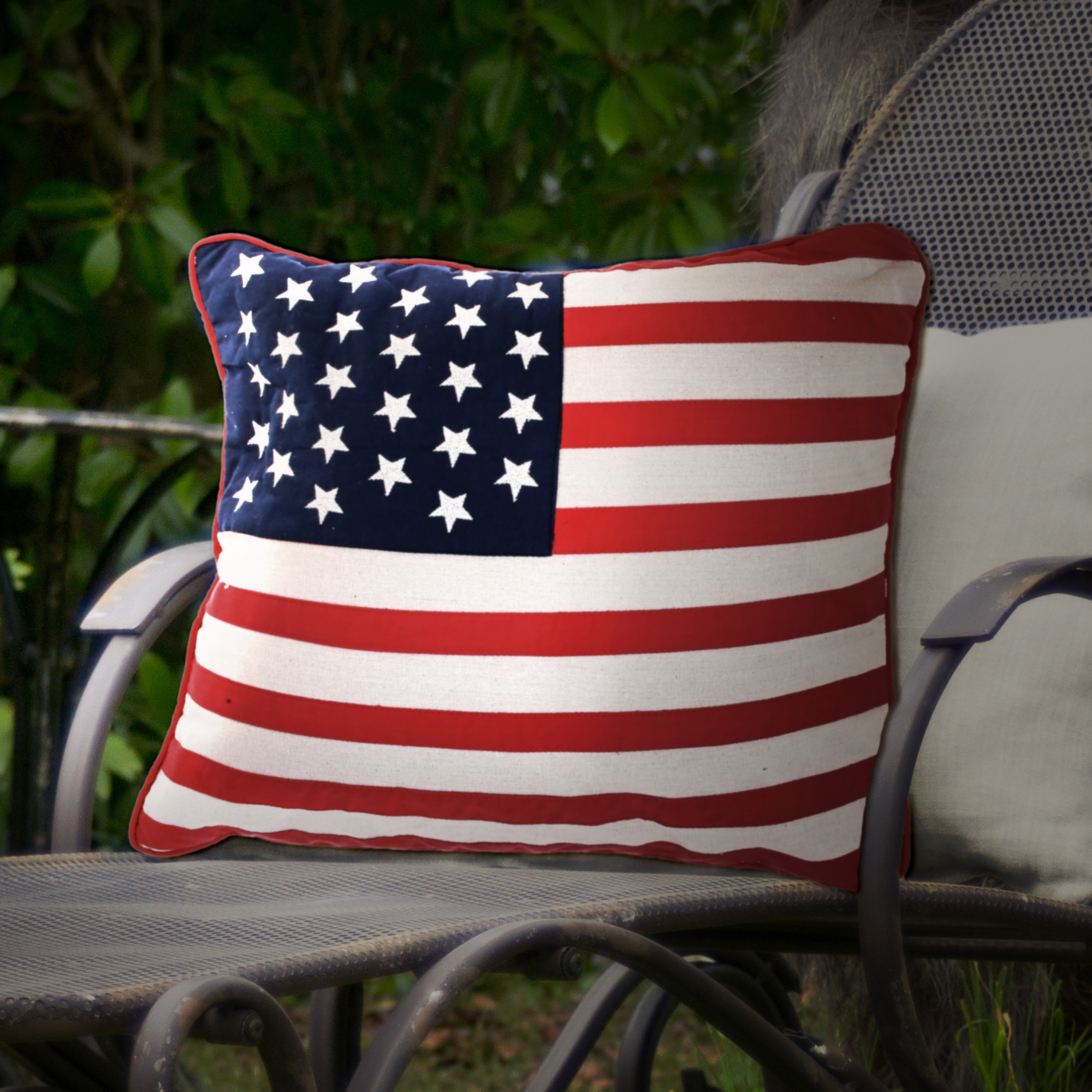 Regency International Americana Stars and Stripes Pillow | Wayfair