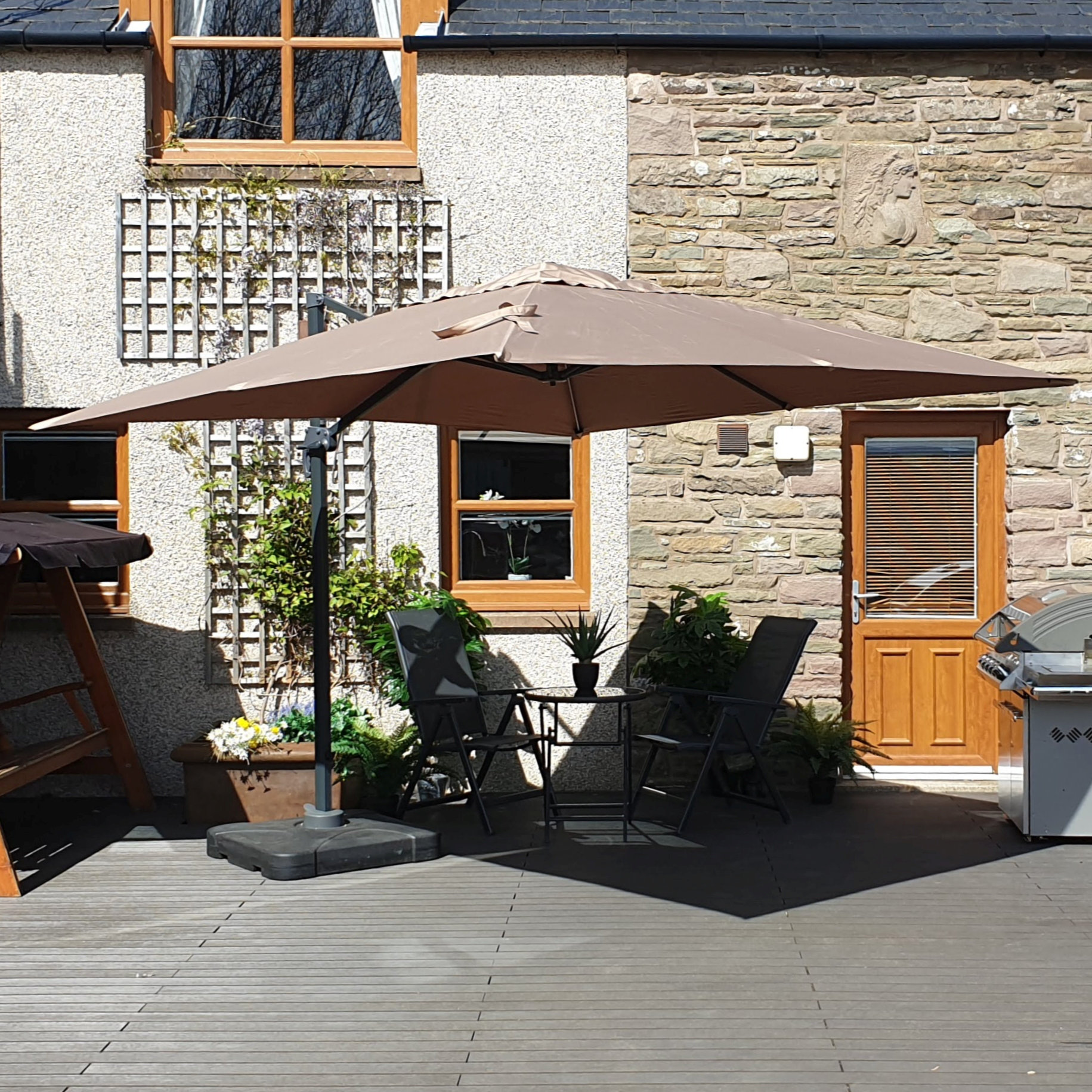 Freeport Park Jenifer 2.5m Square Cantilever Parasol & Reviews ...