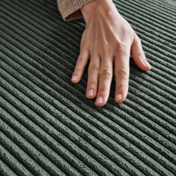 Hokku Designs Maureece U Shaped Corduroy Sectional Modular Sofa With ...