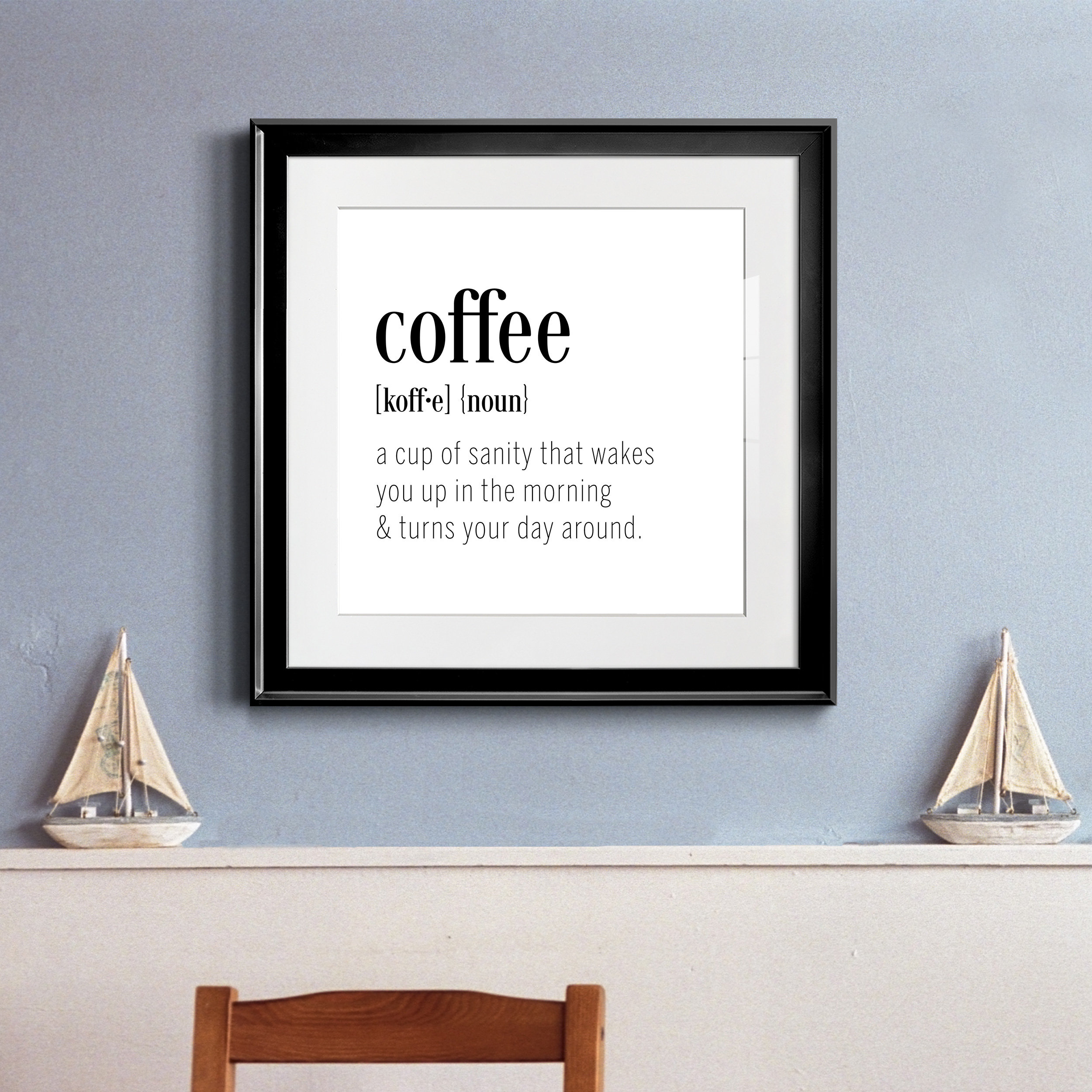 Trinx Coffee Definition - Picture Frame Textual Art | Wayfair