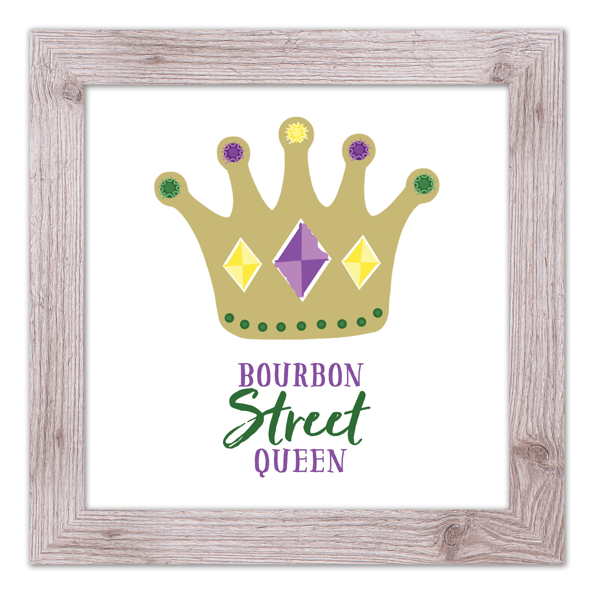 The Holiday Aisle® Street Queen Crown Framed Print - Wayfair Canada