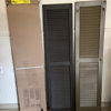 Alpha Shutters Straight Top Open Louver Shutters Pair & Reviews | Wayfair