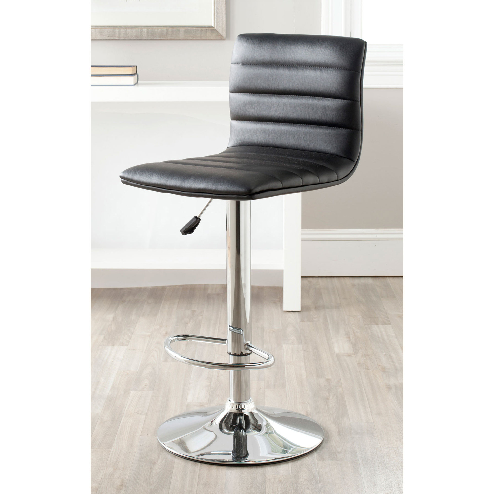 Orren Ellis Bunky Swivel Adjustable Height Bar Stool & Reviews ...
